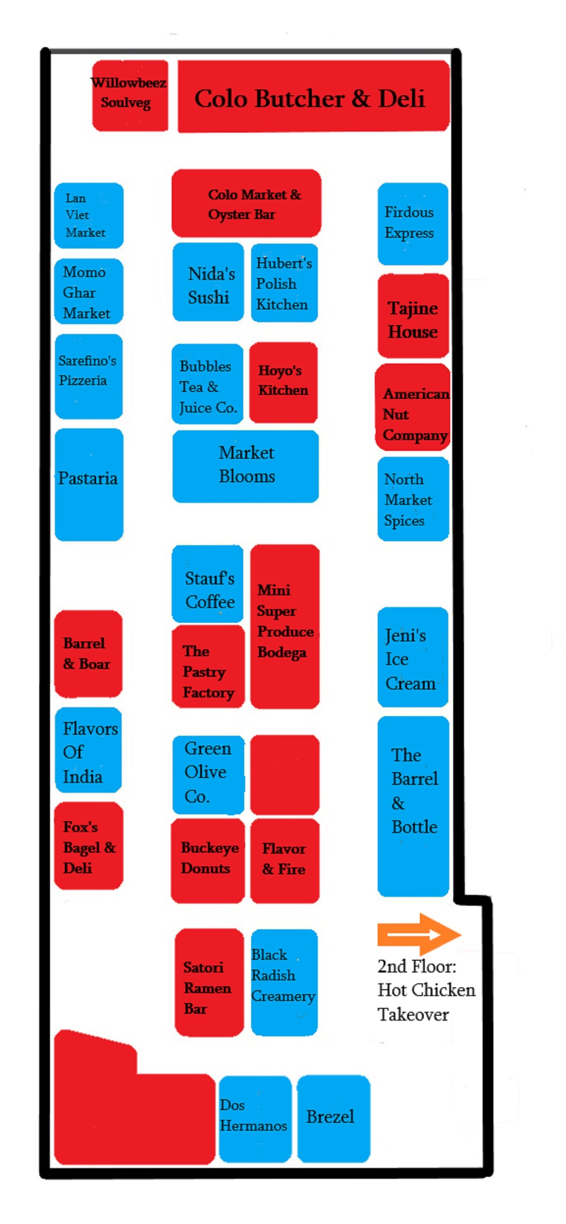 North Market map 2023 larger new – Love Letter To Columbus